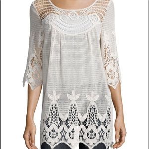 XCVI | Tops | Xcvi Crotchet Tunic | Poshmark